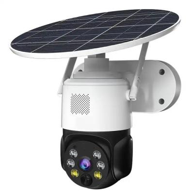 Cina T30 Wireless Solar Battery Powered  CCTV Camera 3MP Outdoor Security WiFi 4G Solar PTZ Camera With Panel in vendita