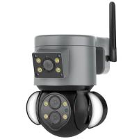 China 10X Zoom Floodlight Camera Wireless Smart Security Camera 4MP 2K Outdoor IP65 for sale