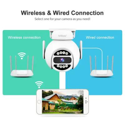 China 4MP 1440P WIFI Smart Alarm Camera Home Security Al Auto Tracking Camera WiFi Surveillance camera à venda