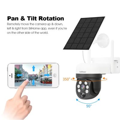 Cina 4MP Wireless Battery Outdoor Waterproof IP 66 Camera PIR Night Vision Remote Monitor View WIFI Solar Security Camera in vendita
