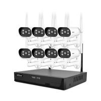 China 8CH Wireless Security Camera System WiFi NVR 4G SIM H.265+ Full Color Night Vision for sale