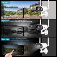 China 8CH Wireless Security Camera System WiFi NVR 4G SIM H.265+ Full Color Night Vision for sale
