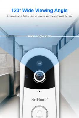 Cina Two-way Audio Smart Ringtone Reminder PIR Remote Monitoring Doorbell Battery Wireless Camera in vendita