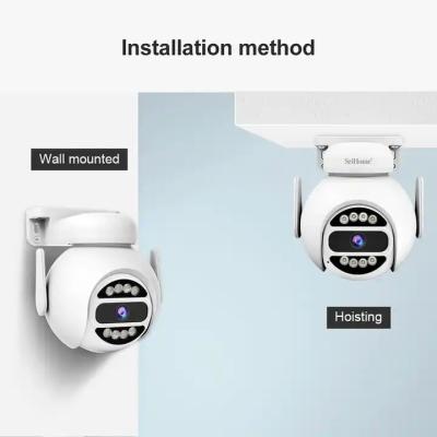 Cina SriHome 4MP Built-In Mic & Speaker, Supports Two-Way Audio Outdoor Mini Ptz Motion Detection And Humanoid Alarm Camera in vendita