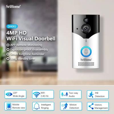 Cina Wireless Smart Video Doorbell Camera With Ringtone Two-Way Audio Intelligent Human Detection Support Night Vision in vendita