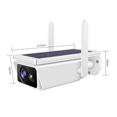 China Zonnepaneel Bewegingsdetectie Sirene Alarm 1080p Pt Smart Draadloos 4g Buitencamera Te koop
