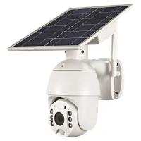 China 4MP Solar WiFi PTZ Security Camera Human Autotracking 8W Outdoor IP65 for sale