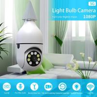 China Wireless WiFi Light Bulb Security Camera 2MP 1080P HD with H265 and 355 Degree Pan Tilt for sale