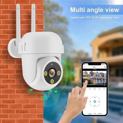 China Waterproof WiFi Support 128 Memory Card CCTV Security IP Camera Outdoor Dual Lens Network Camera zu verkaufen