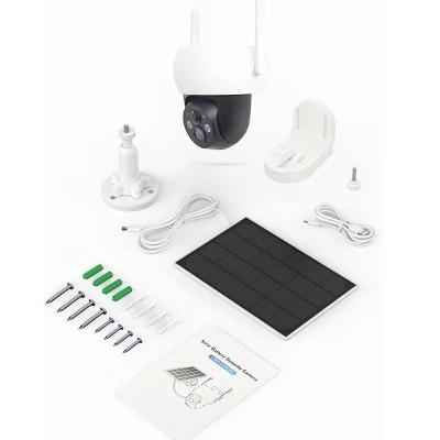 中国 3MP Wifi Solar Camera 4MP Wireless Surveillance IP Camera With 9000mah Recharge Battery Security Video Camera Outdoor 販売のため