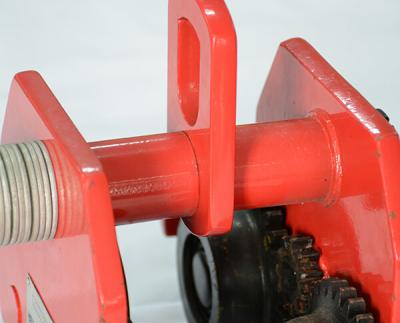 China Warehouse Mechanical Lifting Devices Geared Beam Trolley for sale