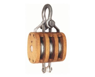 JTWP-B3 Tre ruote e catene con puleggia di legno regolare per apparecchi di sollevamento meccanici durevoli e versatili