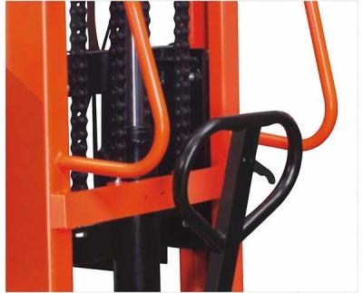 China Supermarket Transport Trolley Hydraulic Lift Stacker For Material Handling for sale