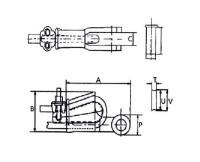 China JTR-ST03 US Type Wedge Socket US421 5-Ton Capacity for Heavy Duty Rigging for sale