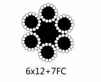 China BS302 6x12+7FC Galvanized Steel Wire Rope 2-16mm Diameter 1570-1770 N/mm² Tensile Strength for sale