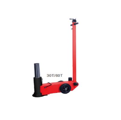 China 15-60T Pneumatic Air Safe Jack for Lifting Car Red Color for sale