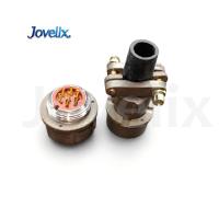 China 2PM18K7QB1 Russian Circular Connector 7 Socket Contacts Thread Lock 400V 5A for sale