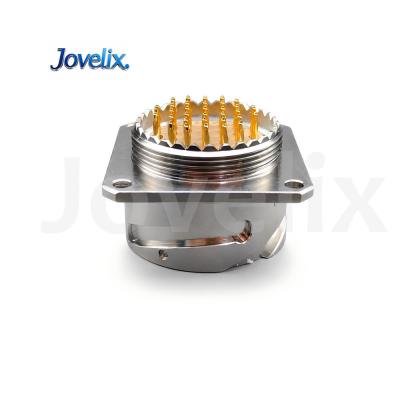 China PM4-32-1K1B Flange Mount Circular Connector Plug 32 Core Industrial Connector for sale