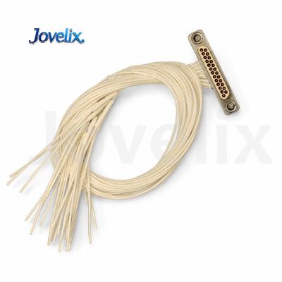 China J30JB-25TJL-Q9 25Pin Straight Glass Sealed Micro Rectangular Aerospace Plug for sale
