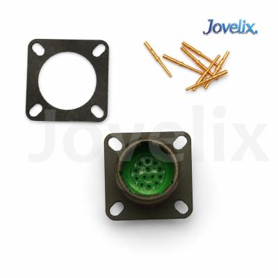 China J599-20WB35PN Circular Connector, MIL-DTL-38999 Series, 35 Contacts, Square Flange Receptacle for sale
