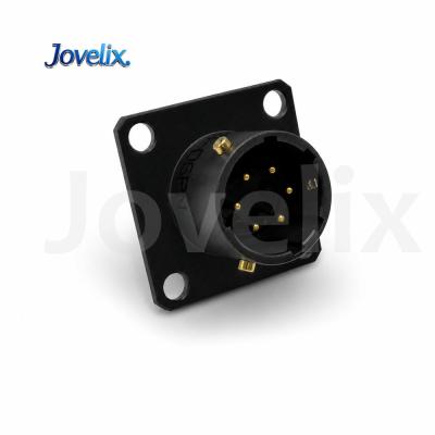 China MS3112E10-6P 6 Contact Panel Mount Circular Connector Socket MIL-DTL-26482 for sale