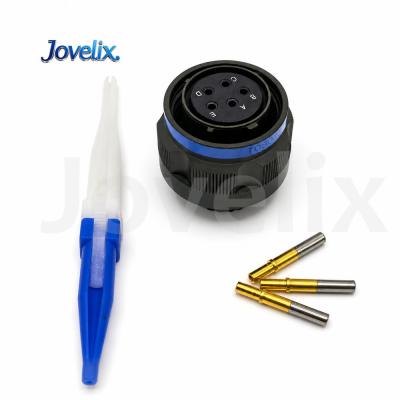 China 26WD05SN Circular Connector Jam Nut Receptacle 5 Contact Female MIL-DTL-38999 Series III for sale