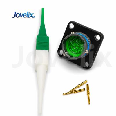China MIL-DTL-38999 Series II Circular Connector MS27497T10B35P, 13-Core Wall Mount Receptacle for sale
