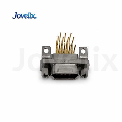 China J30J-15ZKW-J Micro-D Rectangular Connector 15 Contact Right Angle PCB Receptacle with Gold-Plated Contacts for sale