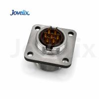 China 2PMT18K7AJ High Temperature 7 Socket Threaded Circular Panel Receptacle Connector Shell Size 18 for sale