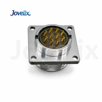 China 2PMT24J10AJ High Temperature 10 Pin Threaded Circular Panel Receptacle Connector for sale