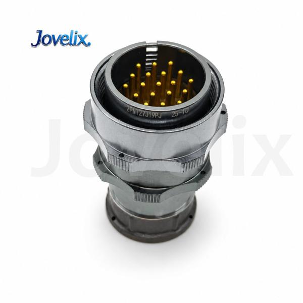 Quality 2PMT27J19PJ High Temperature 19 Pin Threaded Circular Shielded Plug Connector for sale