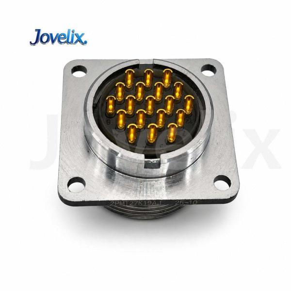 Quality 2PMT27K19AJ High Temperature 19 Socket Threaded Circular Panel Receptacle Connectors for sale