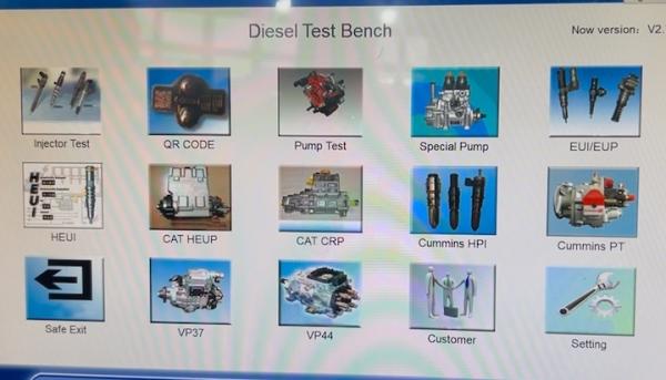 Quality Steel Frame Diesel Electronic Injector Testing Machine 220V / 380V for sale