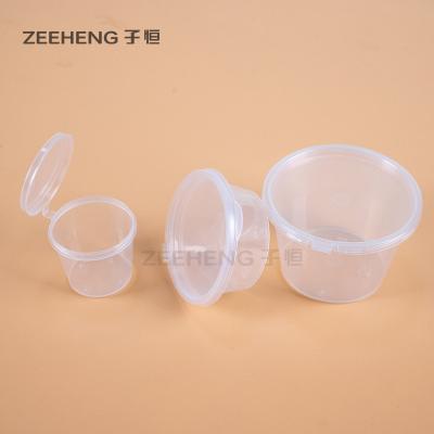 Cina contenitore di plastica eliminabile della ciotola della tazza della salsa della radura 4oz con i coperchi in vendita