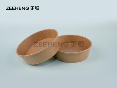 China Acondicionamento de alimentos imprimindo feito sob encomenda descartável da bacia do papel de embalagem da salada de ZIFEI com tampa à venda