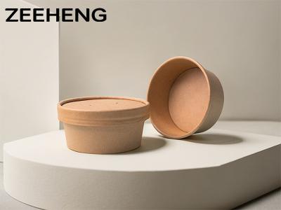 중국 ZEEHENG 6oz 180ml 친환경 크래프트 종이 그릇 흰색 판매용