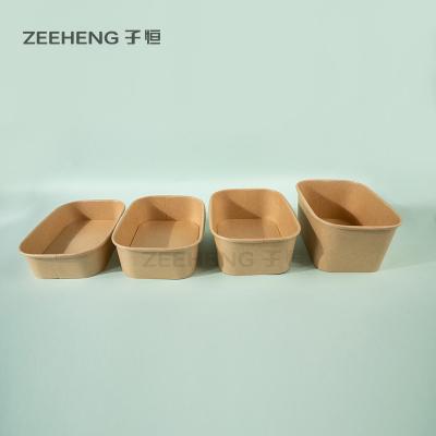 中国 ZEEHENG クラフト 正方形 蓋付き デリ ボウル 750ml 販売のため