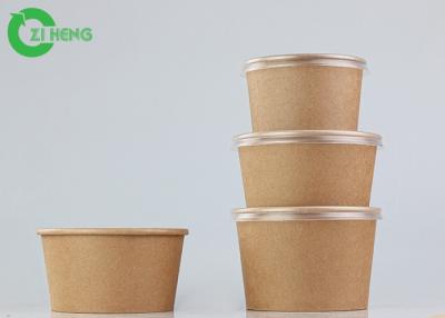 中国 8oz 12oz 16ozの注文のロゴを包む使い捨て可能なヌードルはクラフト紙のスープ ボウルを印刷した 販売のため