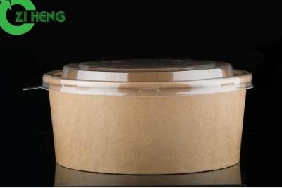 中国 ふたの原料が付いている円形の使い捨て可能なサラダ ボール50オンスの倍のPEのコーティング 販売のため