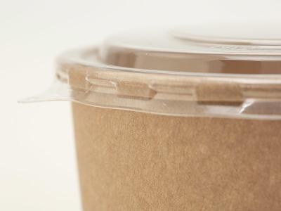 中国 生物分解性500mlクラフト熱いスープ ペーパー サービングはふた、友好的なEcoによってボーリングをします 販売のため