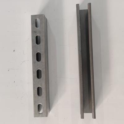China Square Corner C Channel Steel 41x41 Unistrut Channel Custom Cut Length for sale