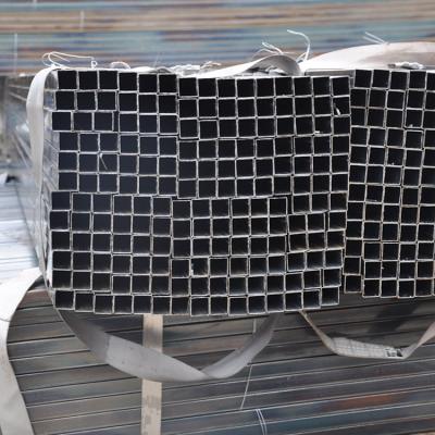 China Quadrat 40mm Q195 galvanisierte Flussstahl-Rohr-rechteckiges Stahlrohr für Baumaterialien zu verkaufen