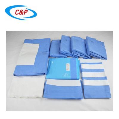 Kit per confezione per craniotomia sterile in tessuto non tessuto, telo per testa chirurgica, OEM ODM