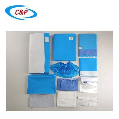 China Reinforced Waterproof Disposable Nonwoven Sterile Cardiac Surgical Pack Heart Operation Drape Kit for sale