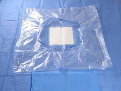 Pack de drap non tissé pour césarienne avec pinceau de cordon ombilical et chemise chirurgicale renforcée