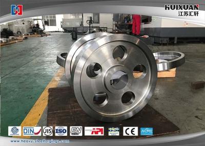 China AS4140 Rail Wheel Ring Rolling Forging Rough Machined Forged Shaft for sale