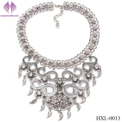 China Fashion  painting retro fashion water drops necklace leaf pendant necklace for sale