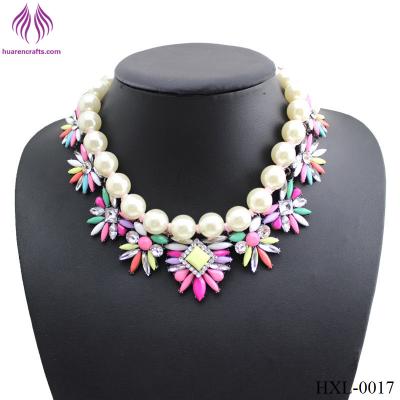 China Exaggerated high-end jewelry luxury pearl exaggerate necklace for sale