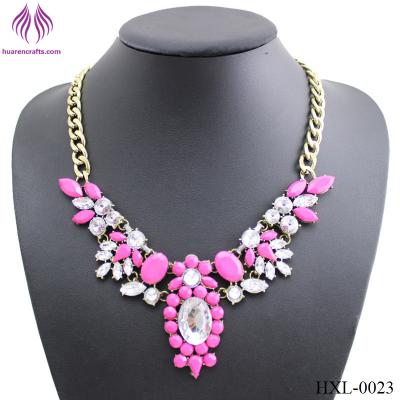 China New colors exaggerated necklace Fashion shourouk necklace for sale