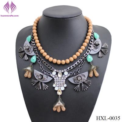 China Lady exaggerated fashion drop necklace for sale